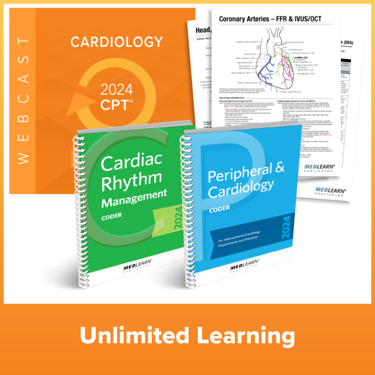 Peripheral & Cardiology Coding Charts – MedLearn Publishing